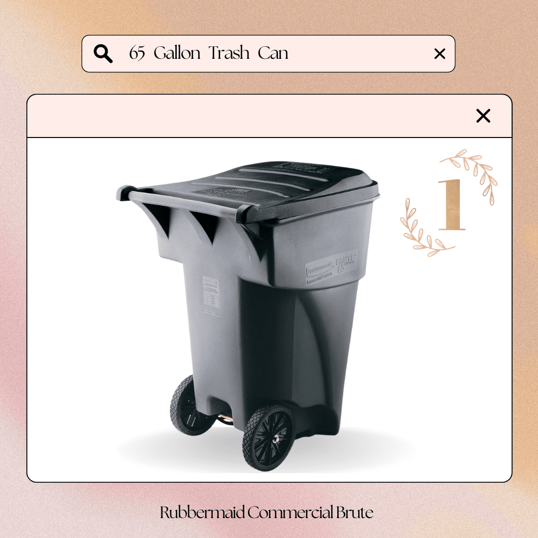 8 Best 65 Gallon Trash Cans Review - STROBIGO