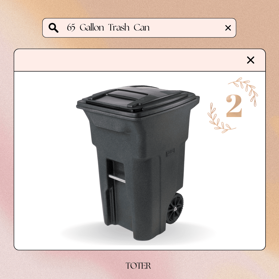8 Best 65 Gallon Trash Cans Review - STROBIGO